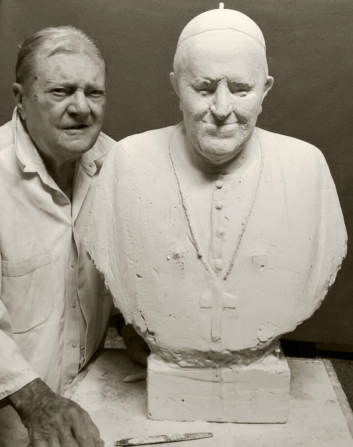 Papa Francesco | Ritratti | Opere | Gualberto Rocchi, Scultore